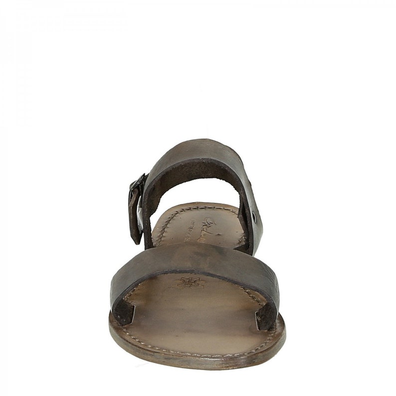 Mud Color Leather Women's Franciscan Sandals Handmade in Italy ...