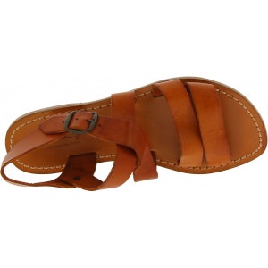 Genuine Tan Leather Women's Franciscan Sandals Handmade in Italy ...