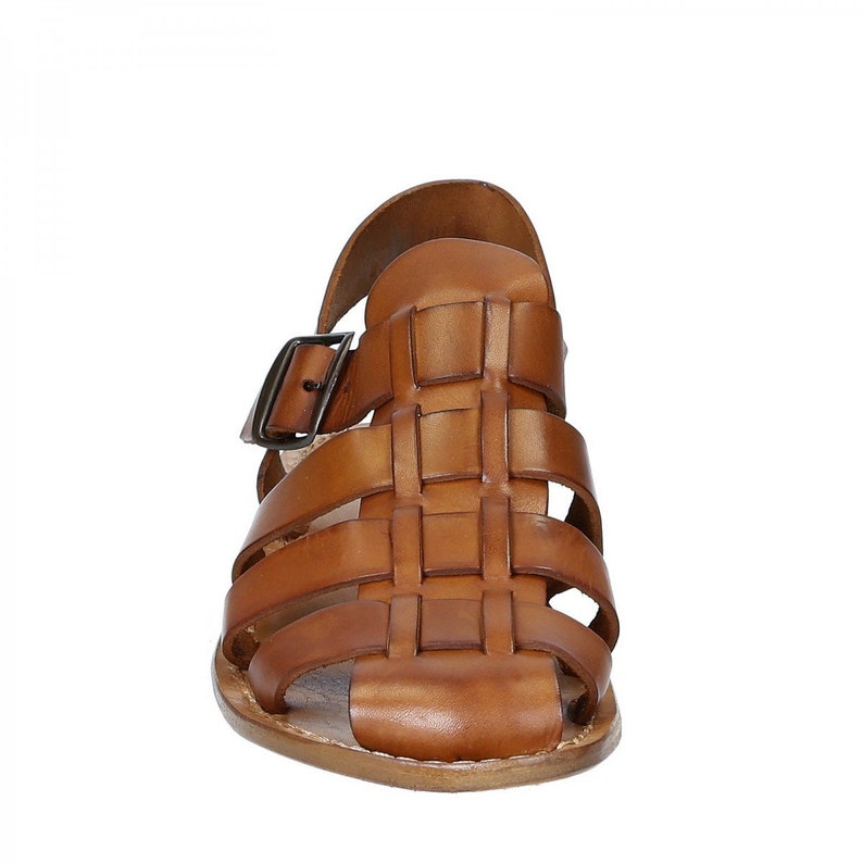 Hand Made Mens Sandals in Vintage Cuir Leather Crafted in - Etsy