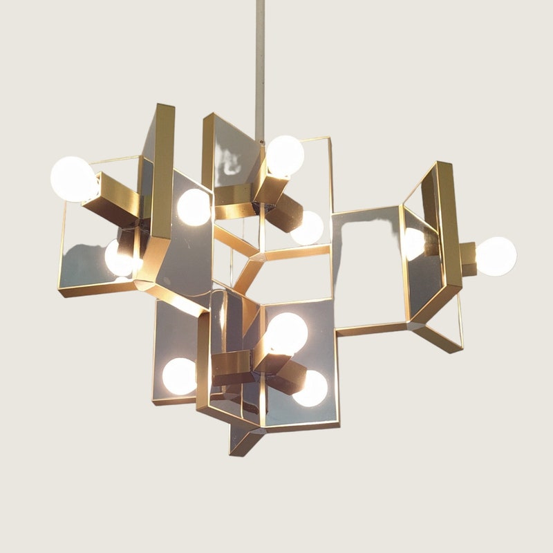 Geometric Chandelier - Etsy