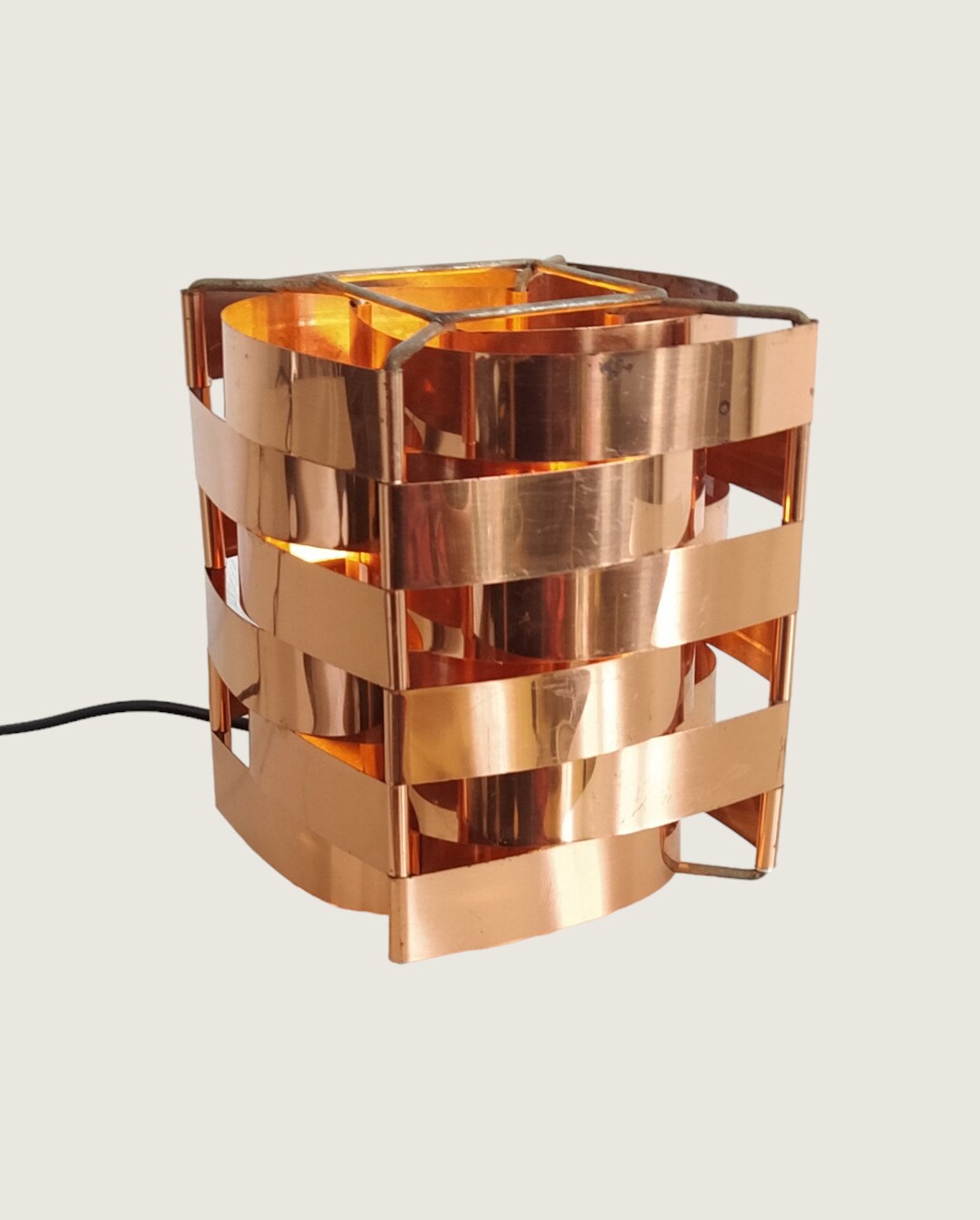 Mid-century Modern mars Copper Table Lamp by Max Sauze, France 1970s - Etsy