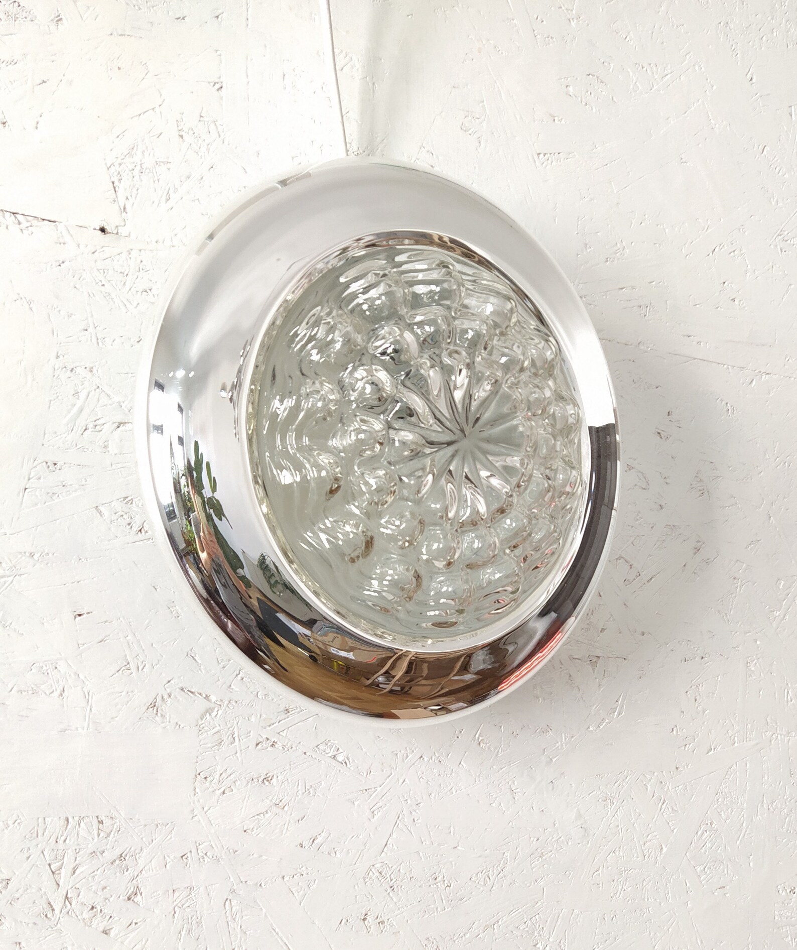 Rare Mid-century Modern Mirrored Bubble Glass Wall Light - Etsy