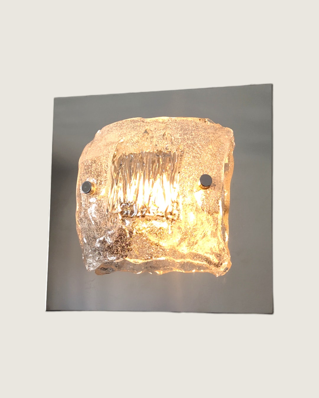 Exclusive Murano Glass Wall Light Sculpture by Angelo Brotto, Prod. by ...