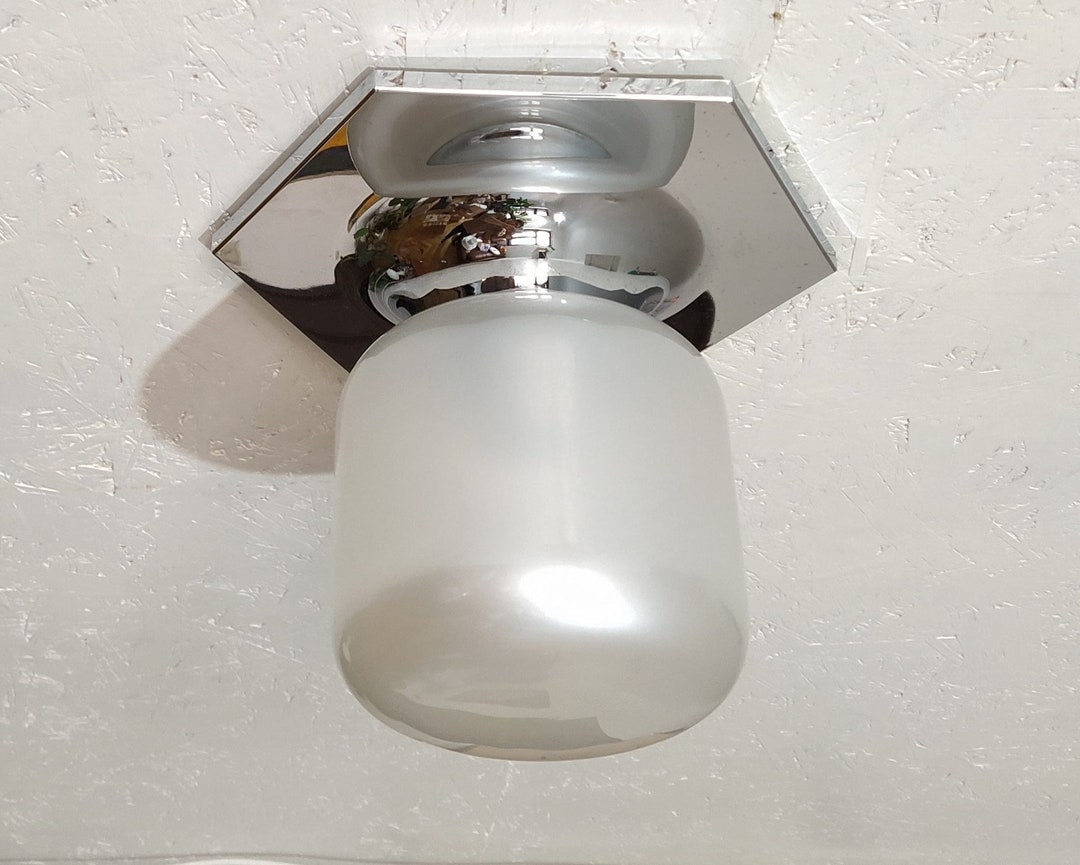 Modernist Pearl Glass Ceiling Fixture Light by Motoko Ishii - Etsy