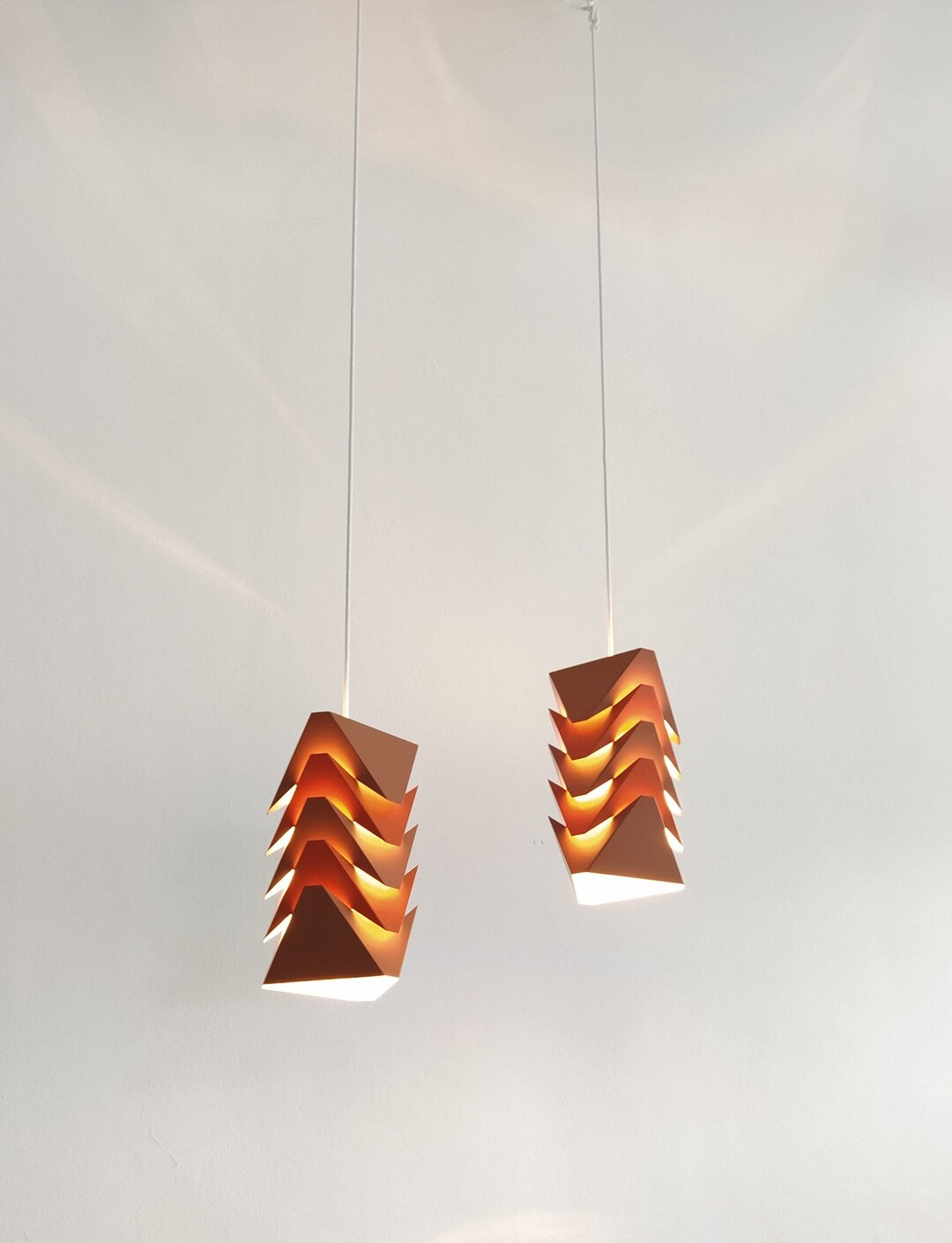 1 of 2 'ekko' Suspension Lights by Louis Weisdorf - Etsy