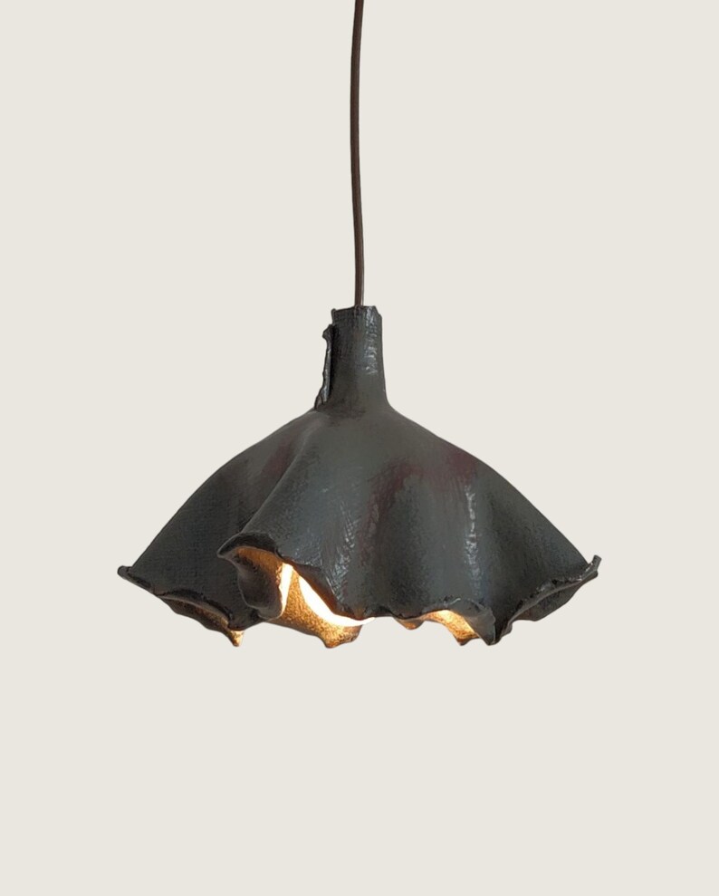 Vintage Handmade Ceramic Pendant Light Germany 1970s - Etsy