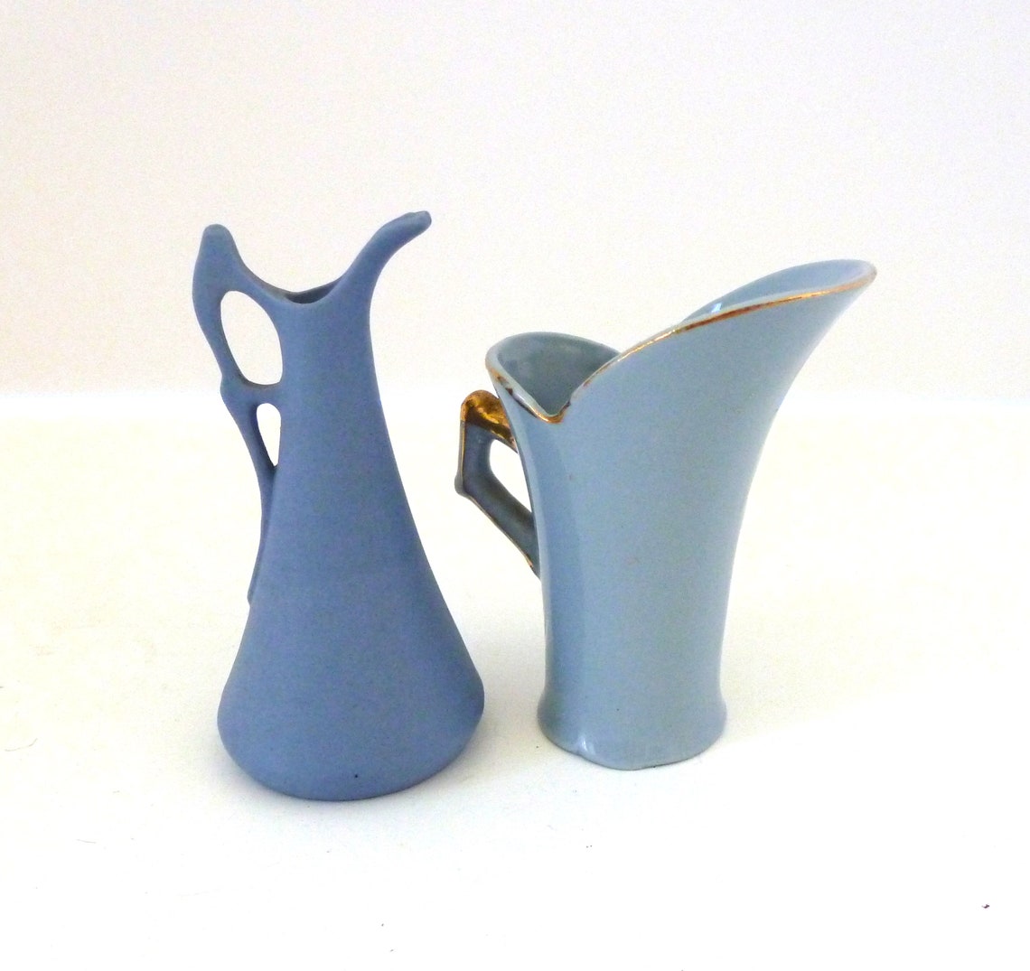 Vintage Miniature Blue/ White Pitchers 1 Occupied Japan - Etsy