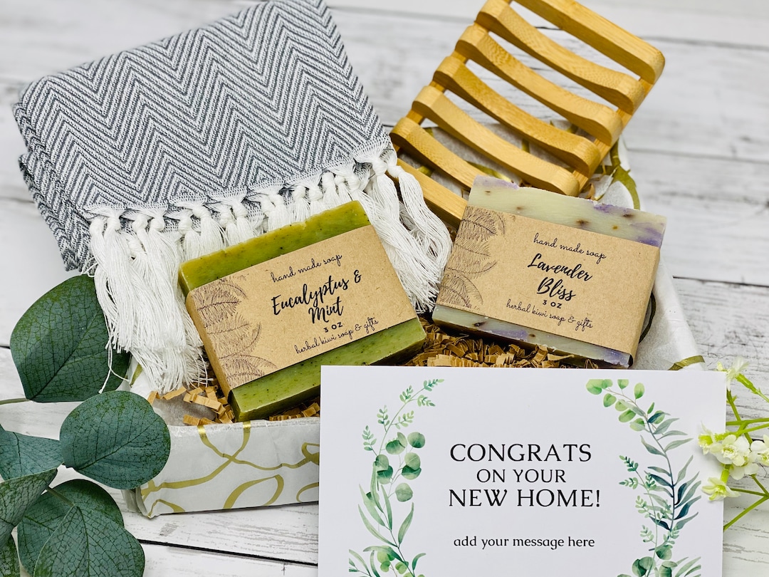 Housewarming New Home Gift Set (handmade, Natural, Personalized Gift ...