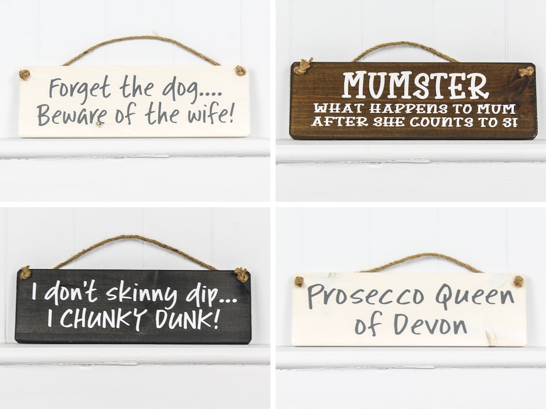 Funny Signs for Home, Funny Gifts, Humour Signs - Etsy