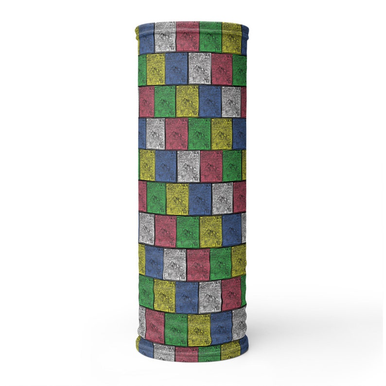 Tibetan Lungta Prayer Flags Face Covering Neck Gaiter - Etsy