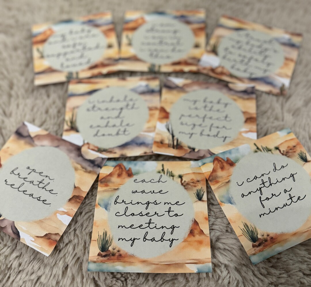 Spiritual Desert Pregnancy and Birth Affirmations, Printable, Digital ...