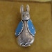 Fine Solid Silver & Enamelled Peter Rabbit Beatrix Potter Brooch ...