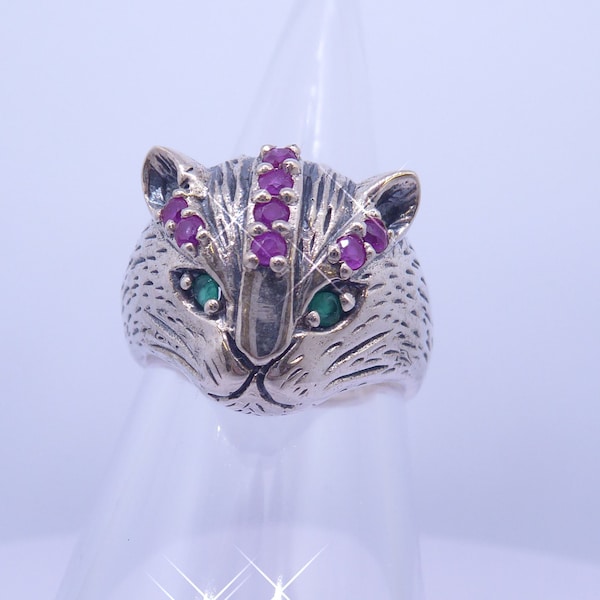 Cat Head Ring - Etsy