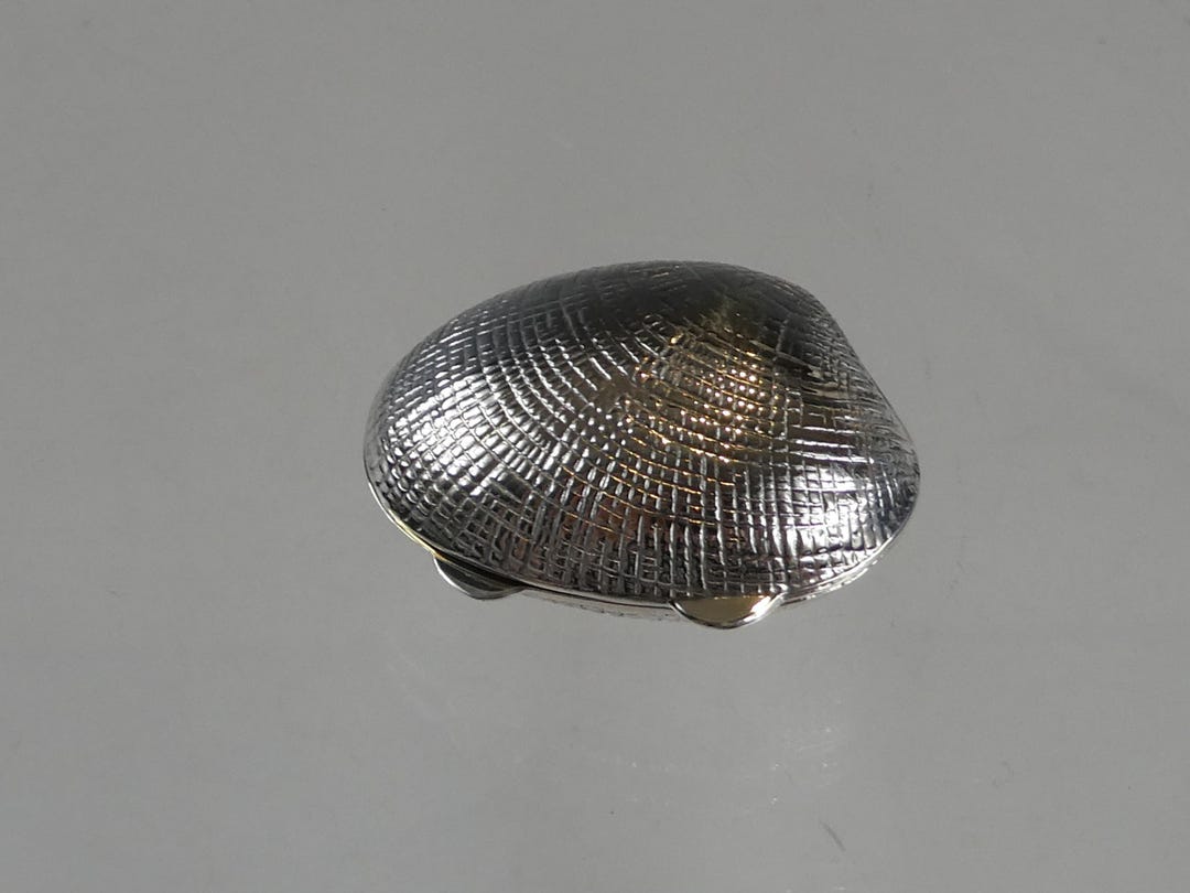 Fine Silver Mussel Shell Novelty Box, Pill Box, Keepsake Box - Etsy