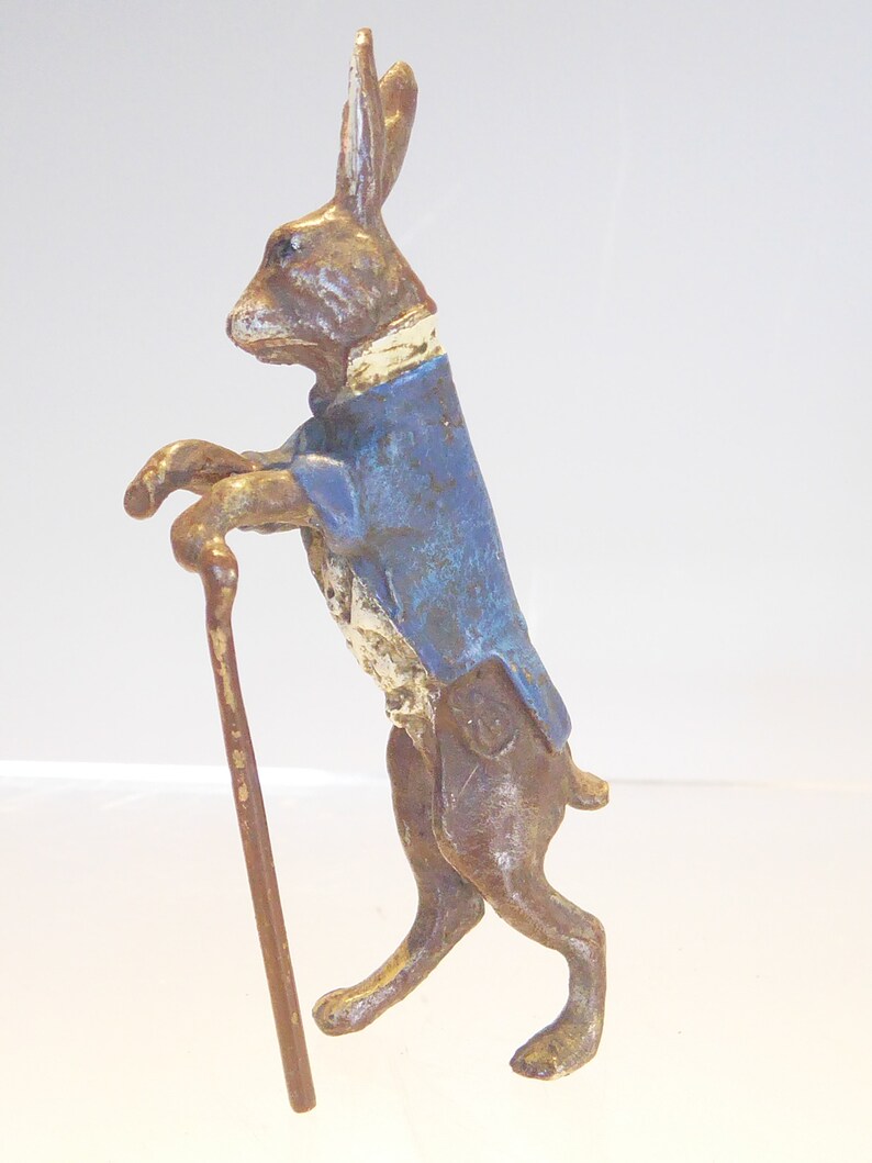 Cute Miniature Cold Painted Bronze Peter Rabbit - Etsy