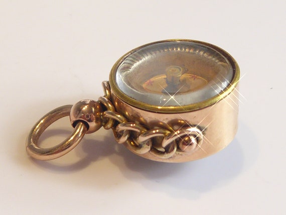 Fine 9ct Solid Gold Horse & Compass Dated 1897 Essex … - Gem