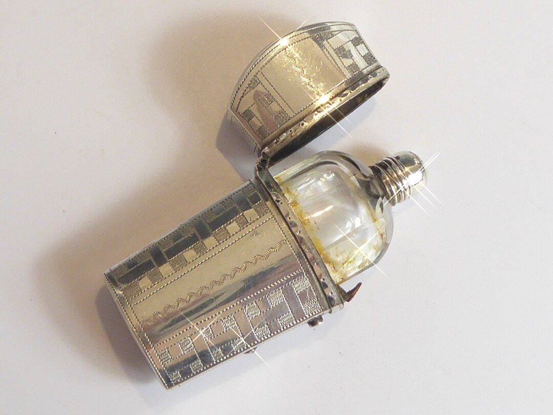 Fine Antique Silver Perfume Case and Bottle Dated 1908 - Etsy