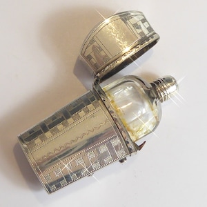 Fine Antique Silver Perfume Case and Bottle Dated 1908 - Etsy