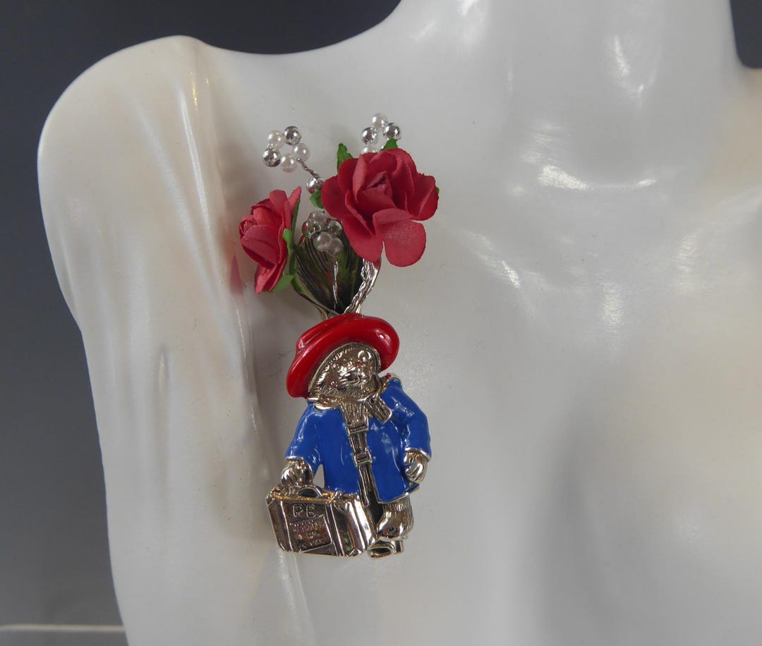 Fine Solid Silver Tussie Mussie Flower Posy Holder Paddington Bear ...