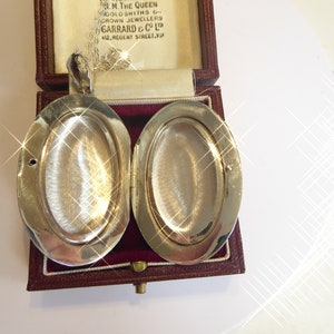 Solid Silver Enamel Cherub Locket on 18 Inch Silver Chain - Etsy