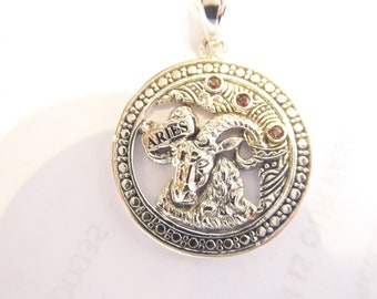 Ram Zodiac Pendant - Etsy