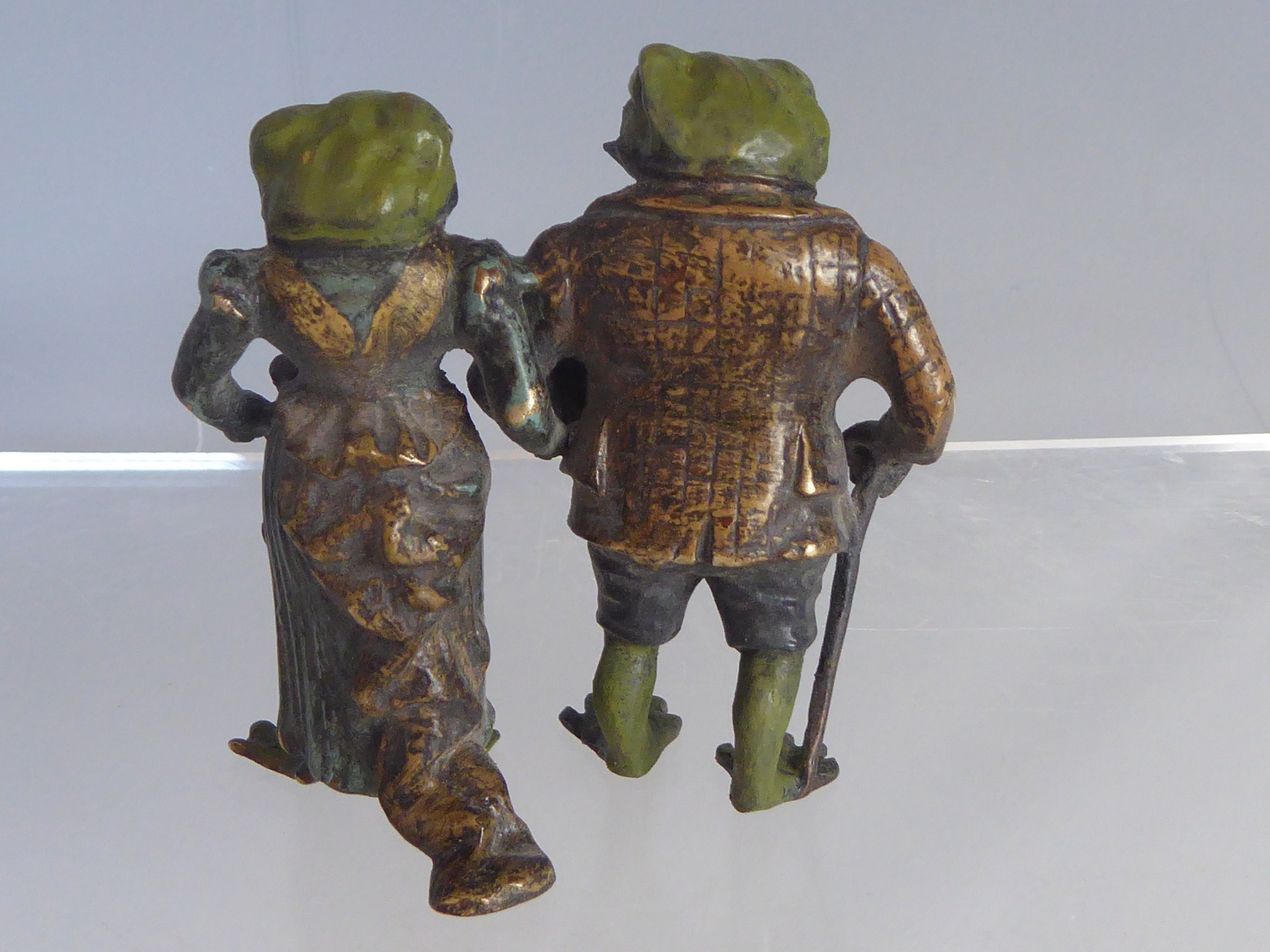 Cute Cold Painted Bronze Mr & Mrs Toad of Toad Hall - Etsy