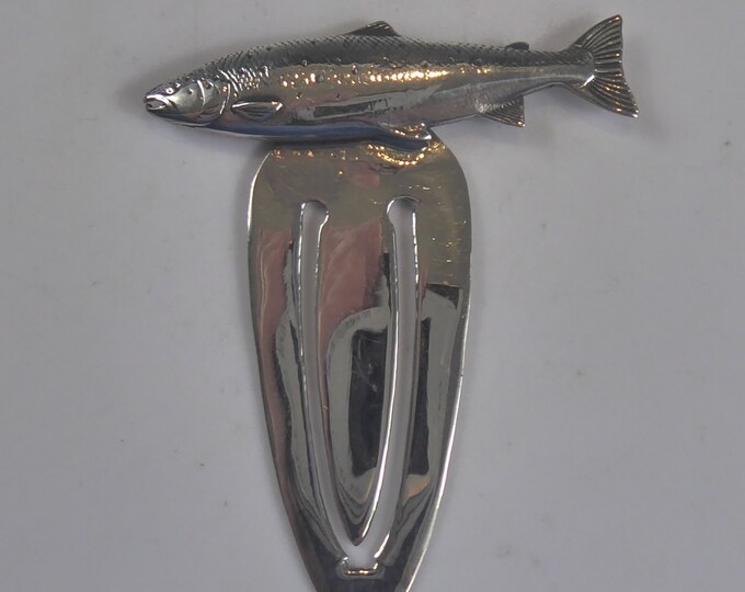 Fine Solid Silver Fish Bookmark - Etsy