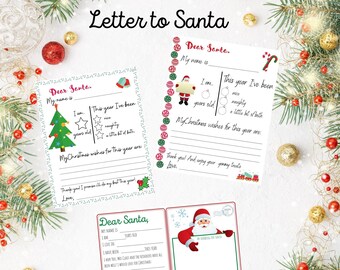 Printable Letter to Santa | Etsy