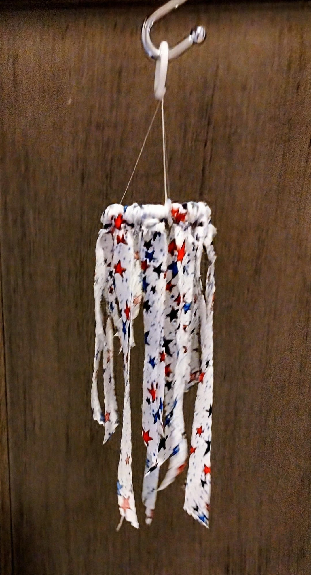 Mini Fabric Windsock: White With Red and Blue Stars - Etsy
