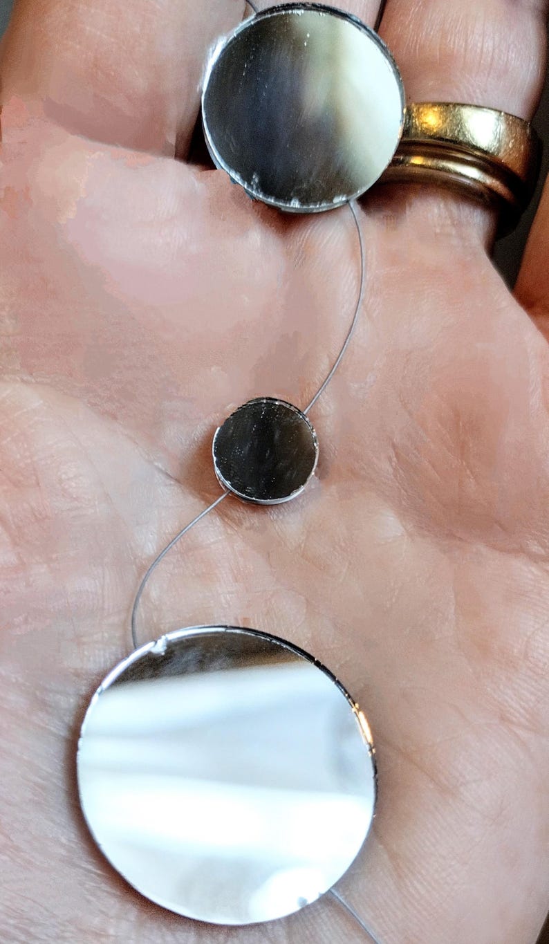 Imperfect Beauty - All Mirror Sun Catcher All Round XL Mobile Hanger - Etsy