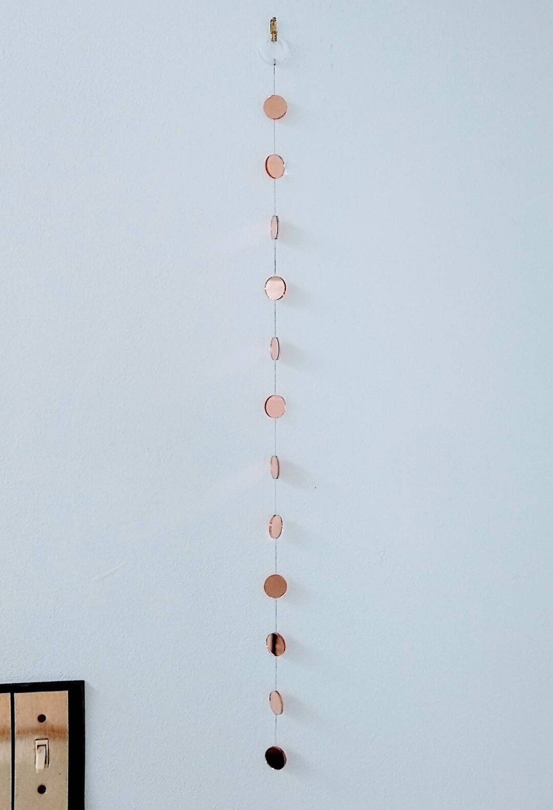 Imperfectly Beautiful - All Mirror Sun Catcher Rose Gold String of ...