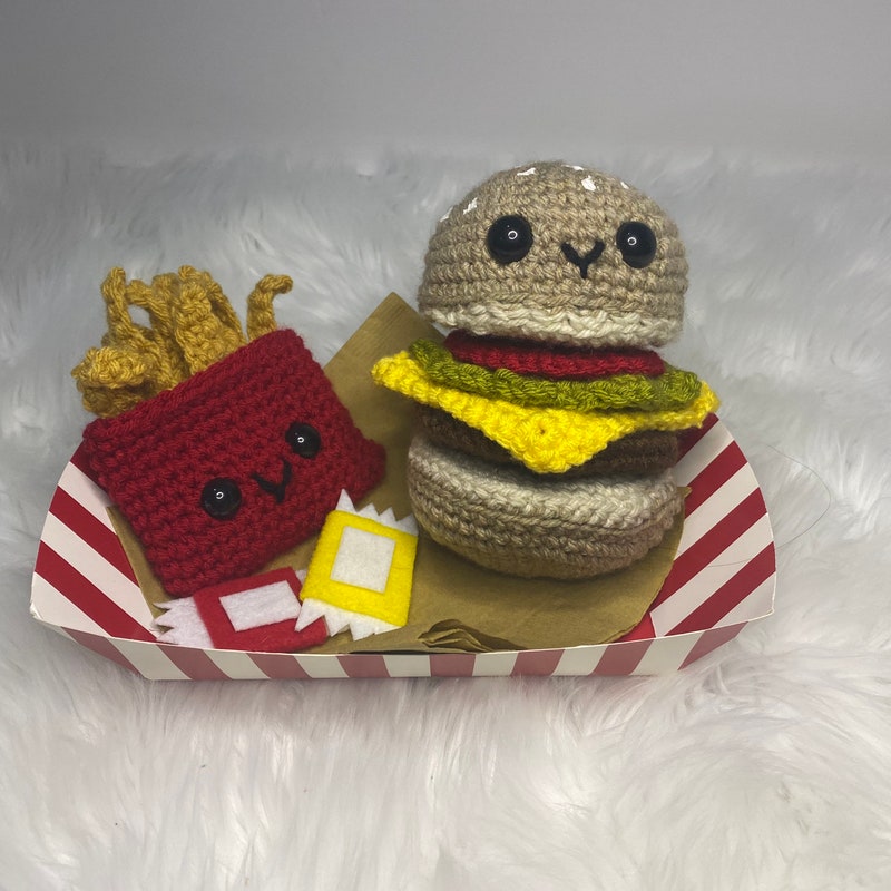 Crochet Cheeseburger - Etsy
