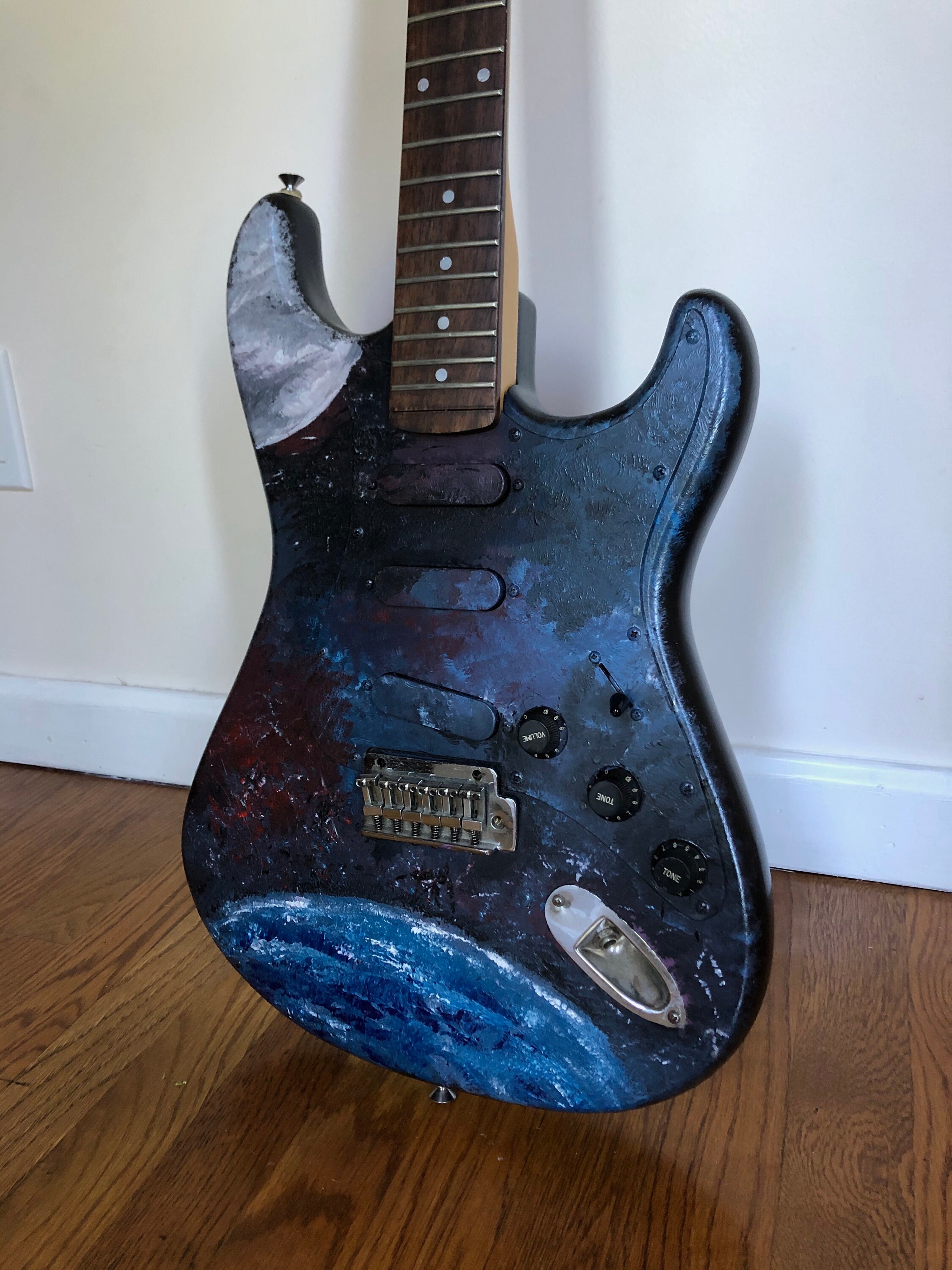 Sebring SB-100 Hand Painted Space Guitar - Etsy