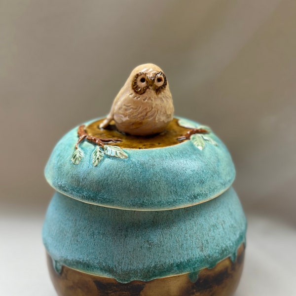 Owl in a Jar - Etsy