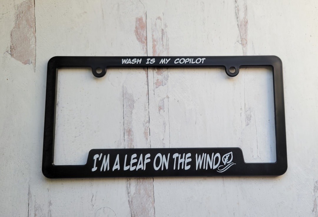 Firefly Serenity License Plate Frame: Wash is My Copilot - Etsy
