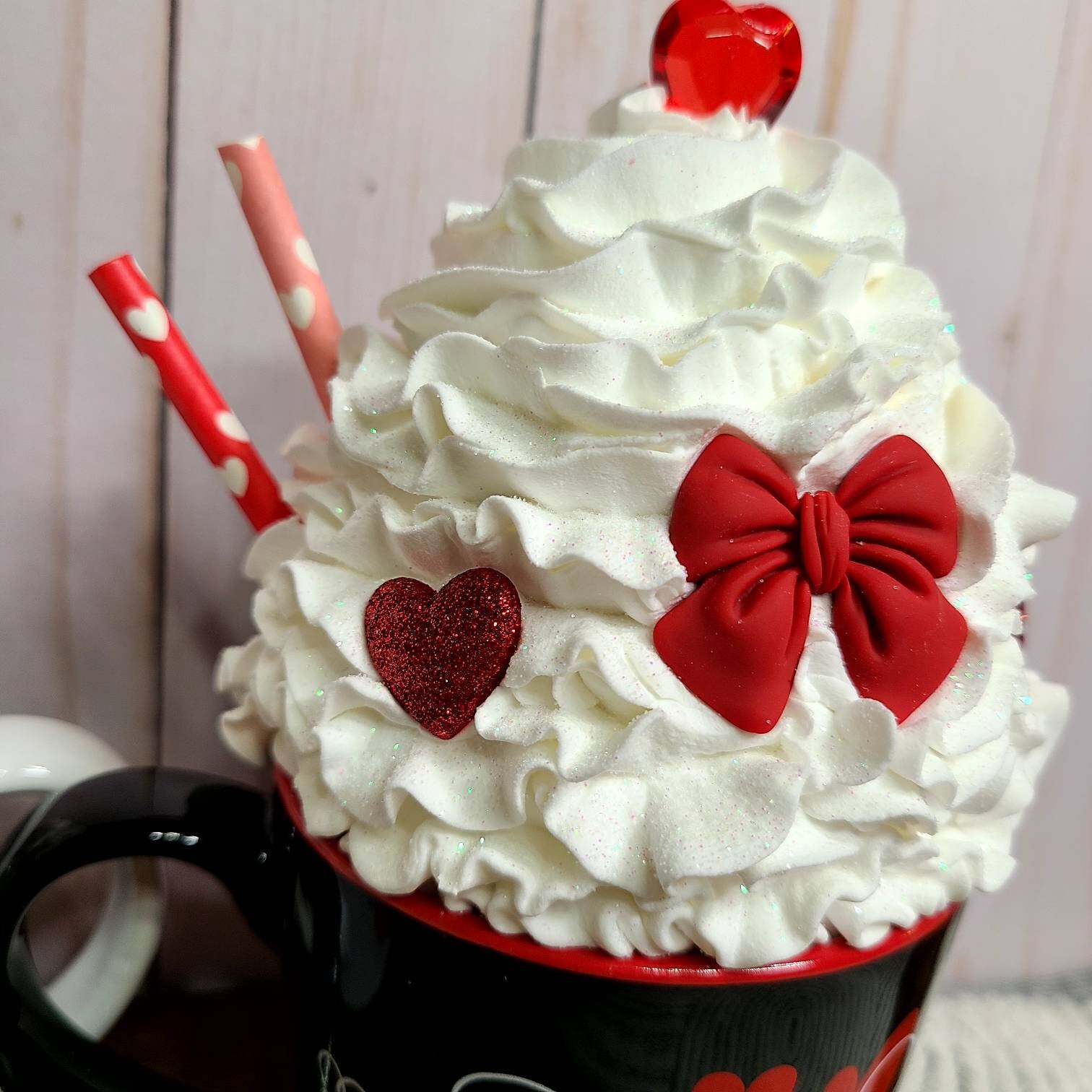 Fake Whipped Cream Mugs, Mouse Couple Decor, Valentine's Gift, Kitchen ...