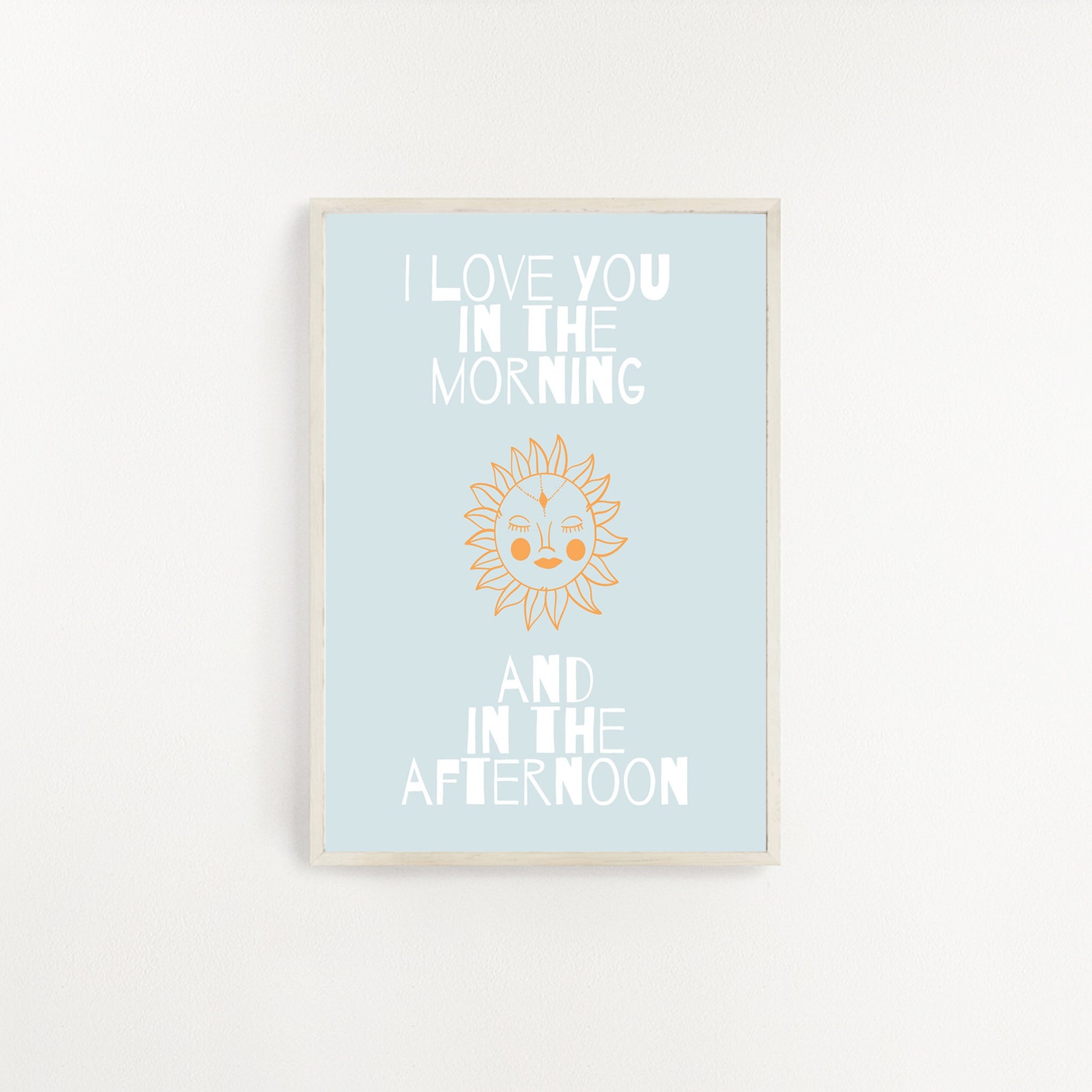 NURSERY - I Love You - Rhymes - Baby - Wall Art - Digital Download ...