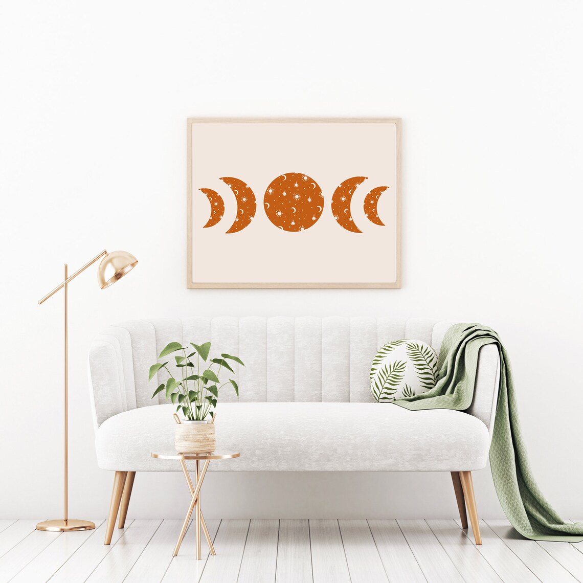 MOON PHASE - BOHEMIAN - Wall Art - Boho Print - Digital Download ...