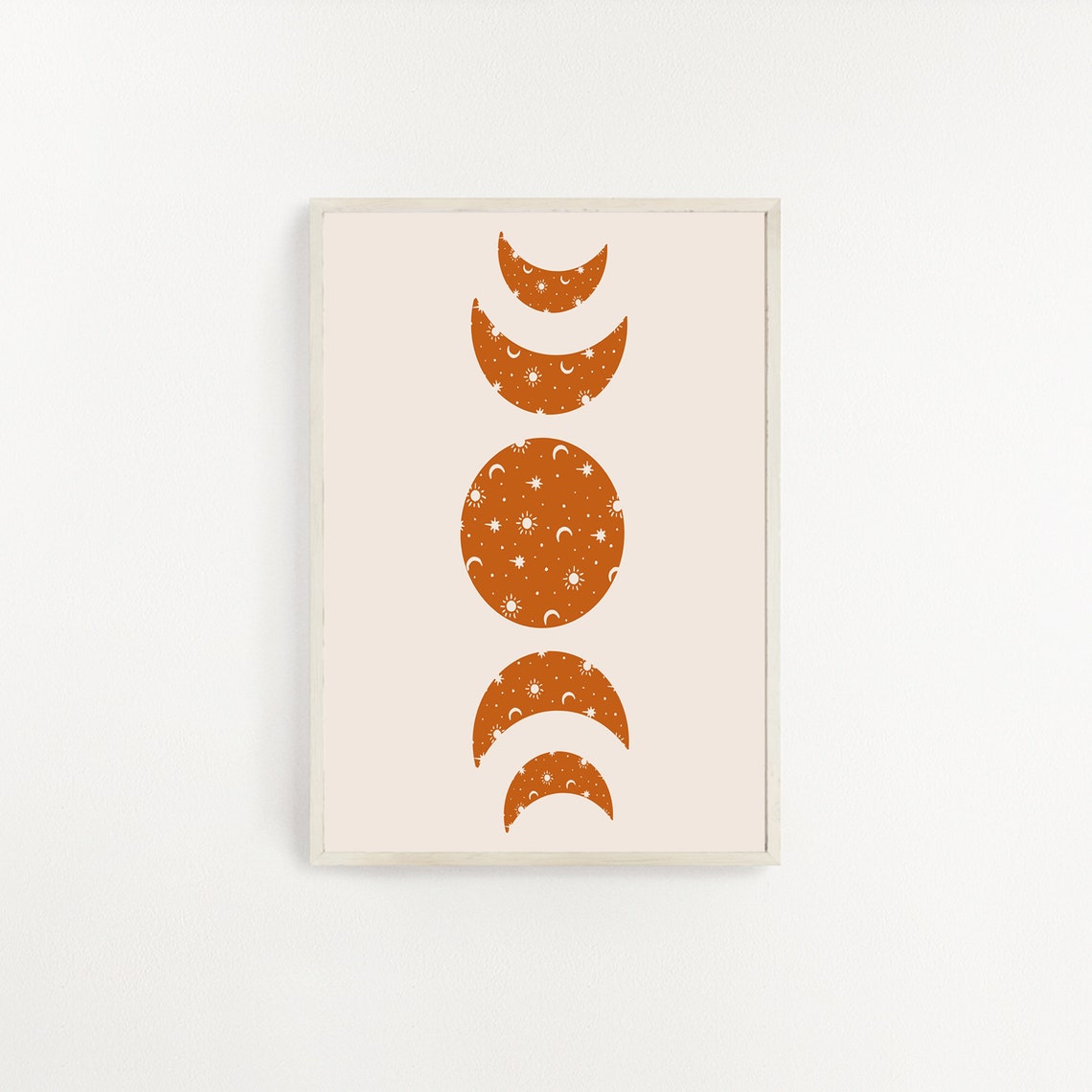 MOON PHASE - BOHEMIAN - Wall Art - Boho Print - Digital Download ...