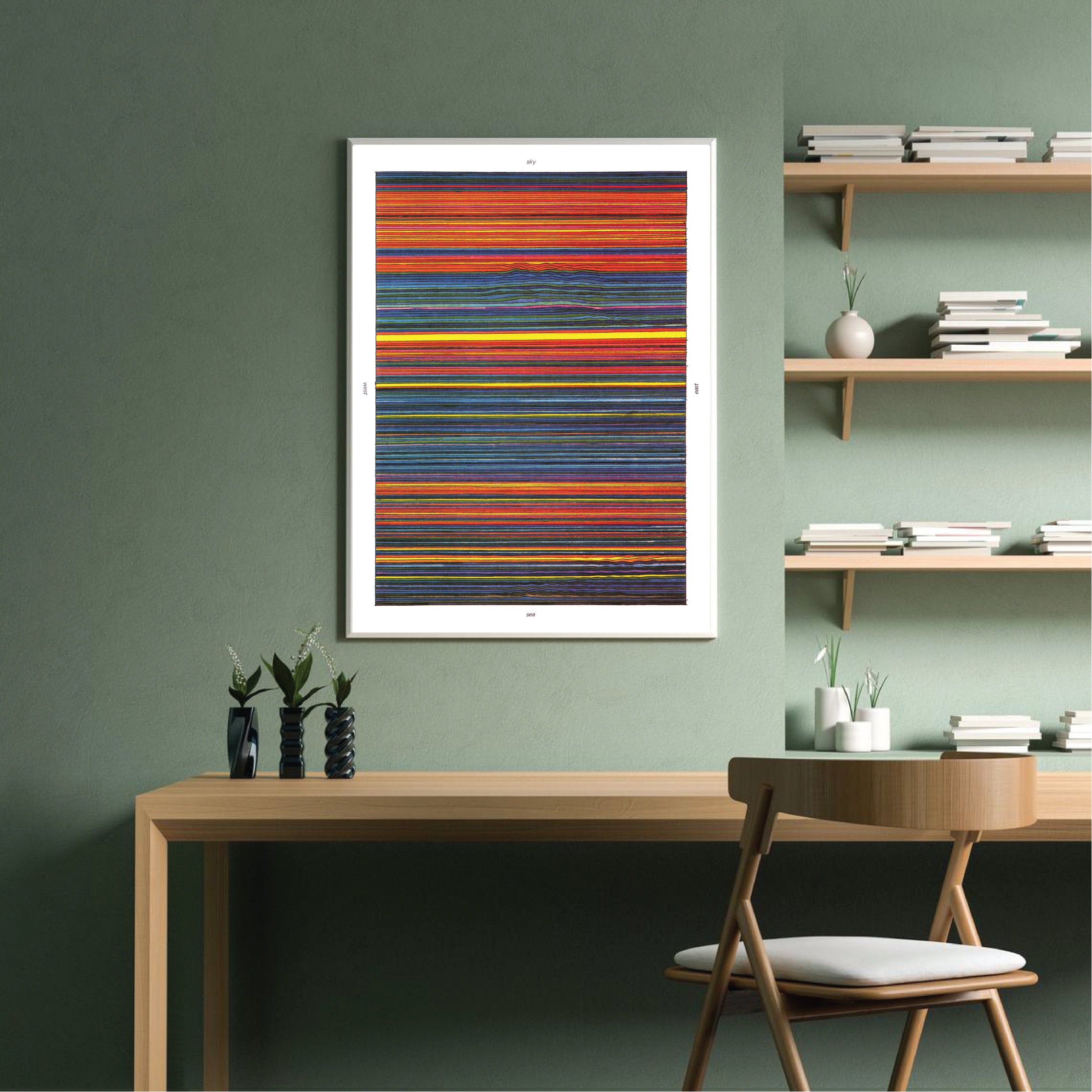 Kiyoshi Awazu Exhibition Poster, Abstract Japanese Art (museum Print ...