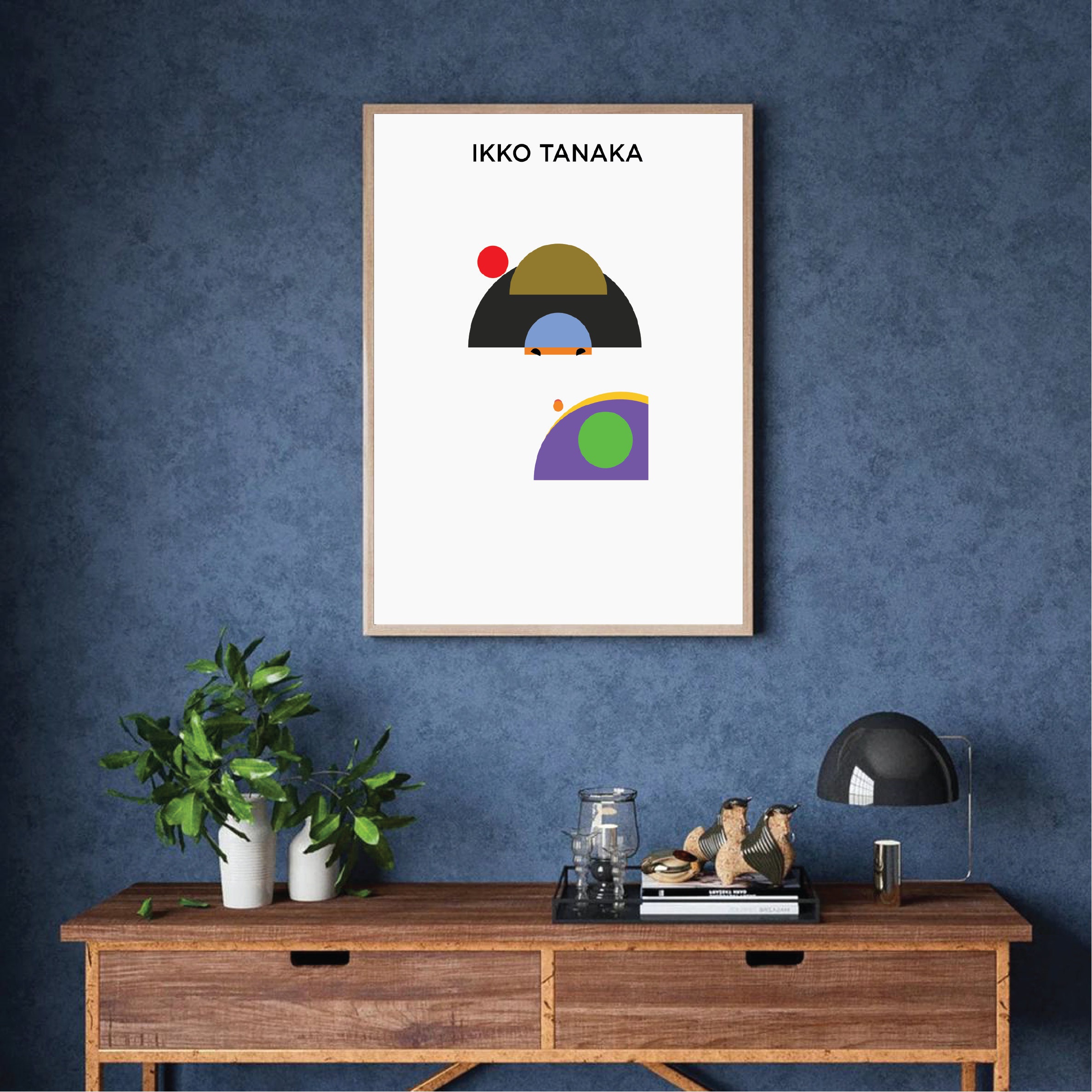 Ikko Tanaka Poster, Japanese Abstract Art Print (digital Print) - Etsy