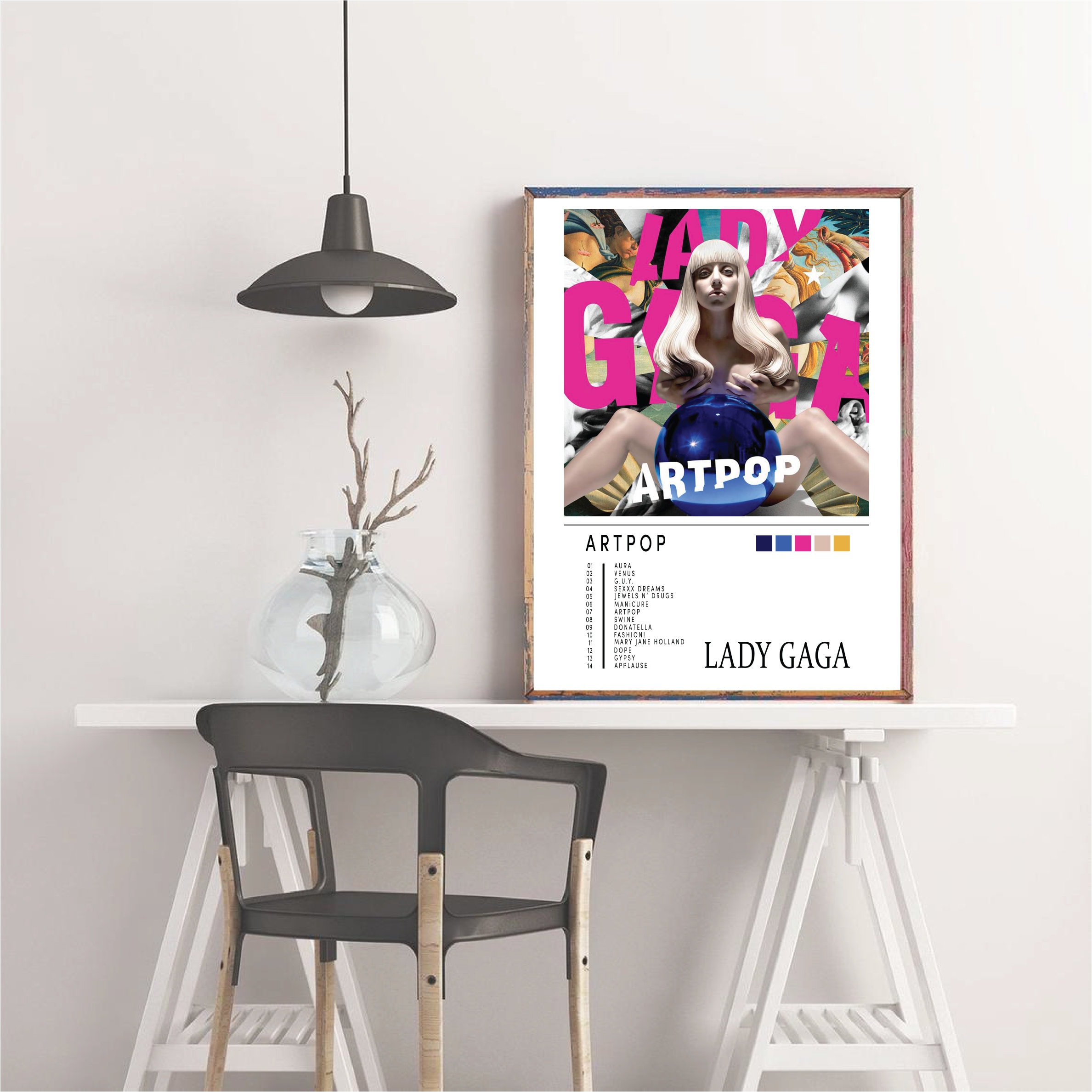 Musician Posters Lady Gaga Artpop Album Poster Мodern Аrt Modern Wall ...