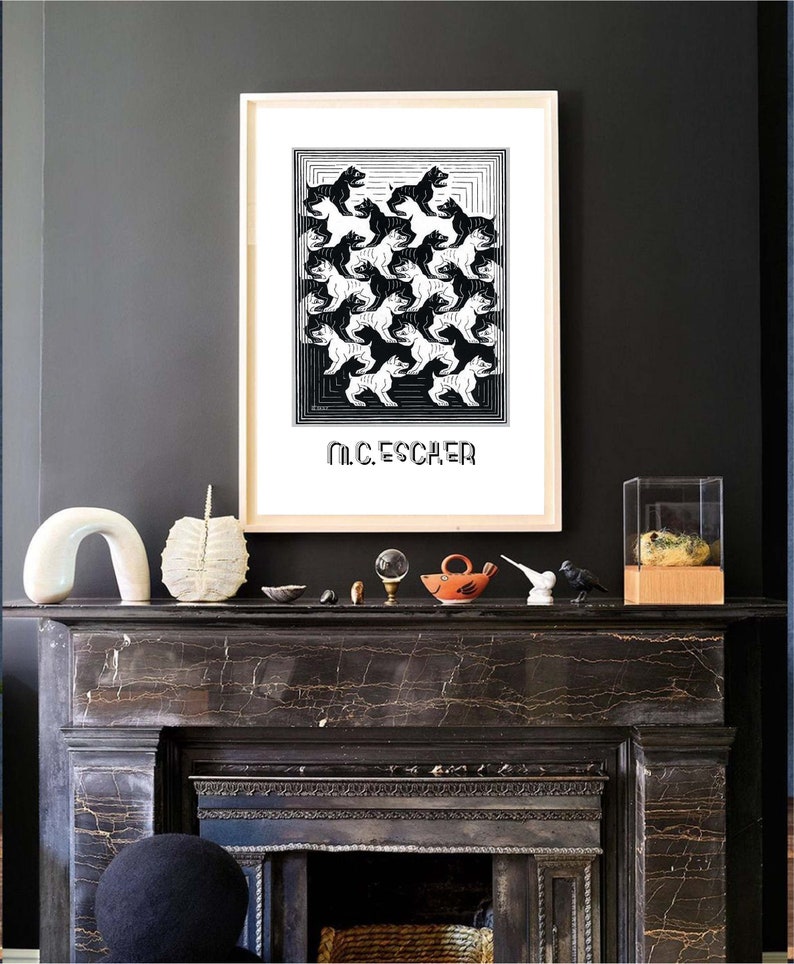 Cubism Art, Op Art, M. C. Escher Exhibition Poster Replica Digital ...