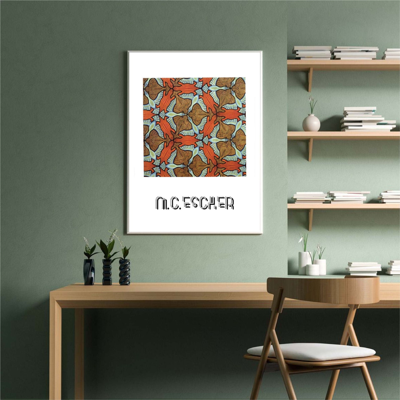 Surrealism Art, Exhibition Poster, M.C. Escher Print Replica, Digital ...