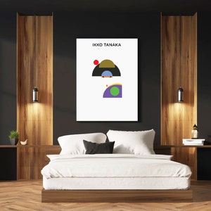 Ikko Tanaka Poster, Japanese Art Poster, Abstract Art Print Replica ...