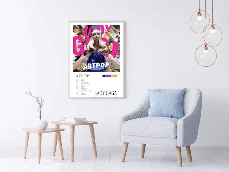 Musician Posters Lady Gaga Artpop Album Poster Мodern Аrt Modern Wall ...