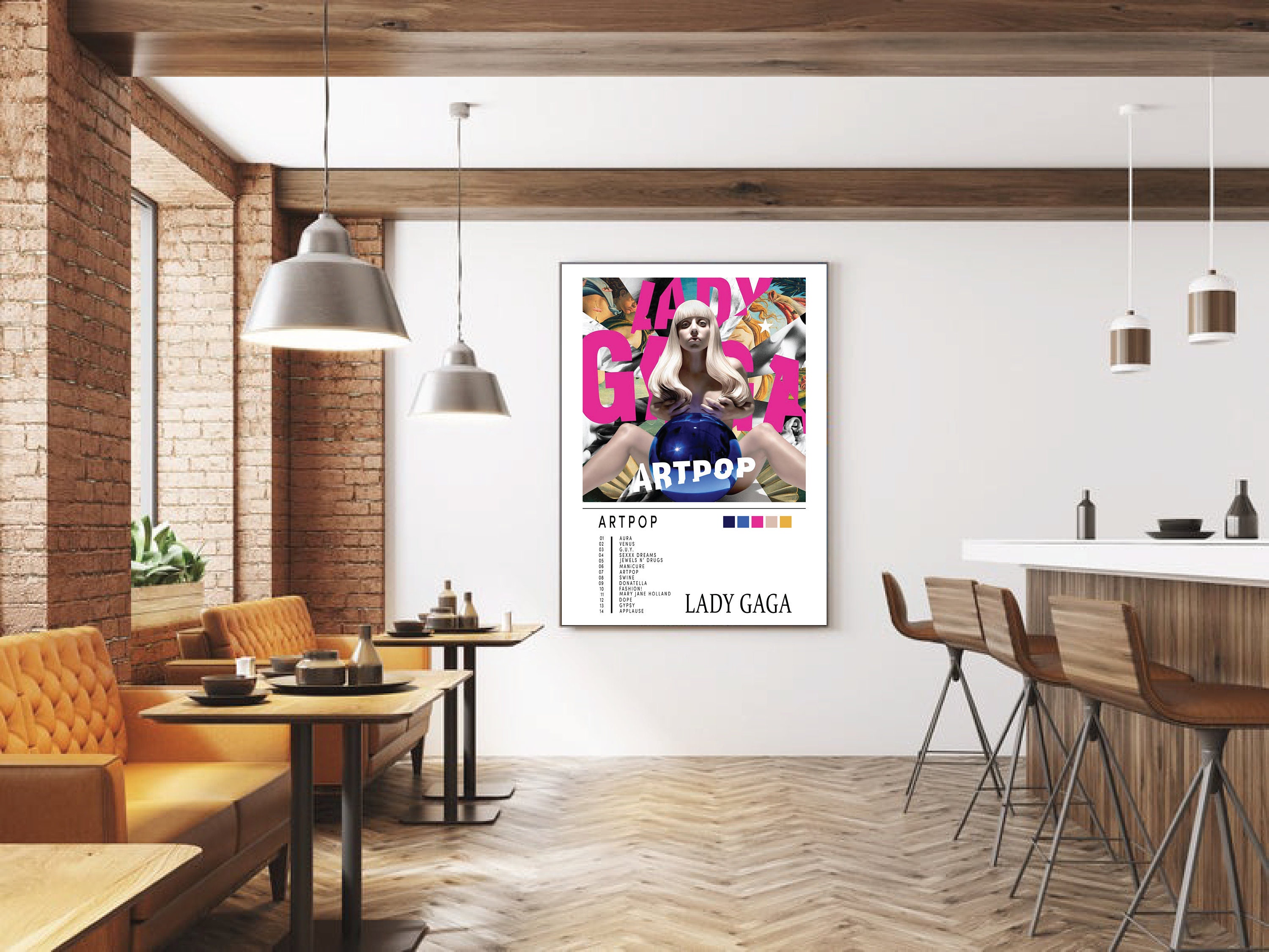 Musician Posters Lady Gaga Artpop Album Poster Мodern Аrt Modern Wall ...
