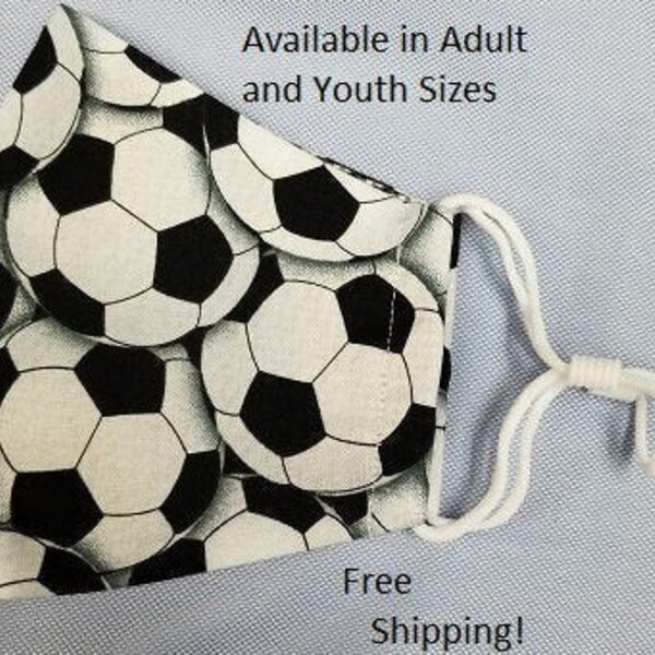 Soccer Face Mask - Etsy