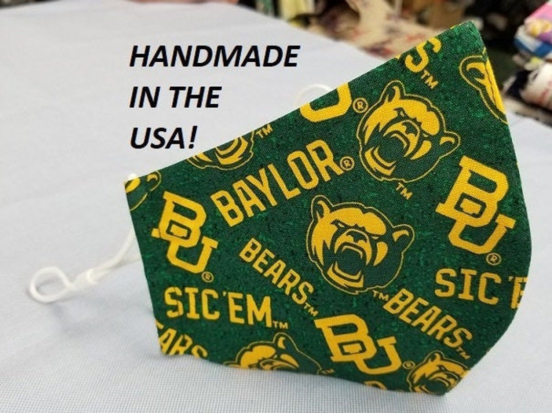 Baylor University Bears Face Mask Free Shipping Quick Ship - Etsy