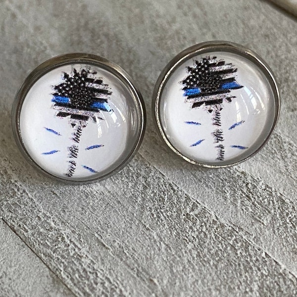 Police Earrings - Etsy